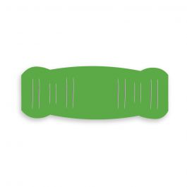Pad M to fit 25mm Strap Bright Green PVC x1
