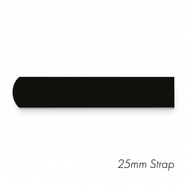 Strap, 1" x 20" (25 x 500mm) Black PVC x1