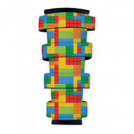 Polyester Fabric (Fire Retardant), Building Blocks, 1x1.4m