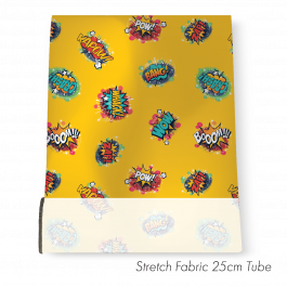 Stretch Fabric Boom Yellow, 25cm x 1.4m