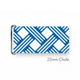 Chafe, 1" (25mm) with PVC SS Loop Printed Braid Blue