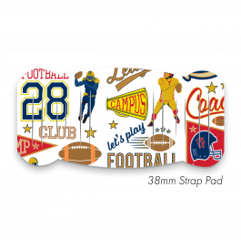 Pad L to fit 38mm Strap Printed Sports Plaques